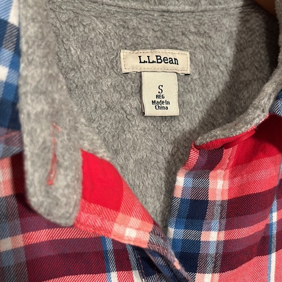 L.L. Bean | Tops | Ll Bean Fleece Lined Flannel Shirt Womens S | Poshmark